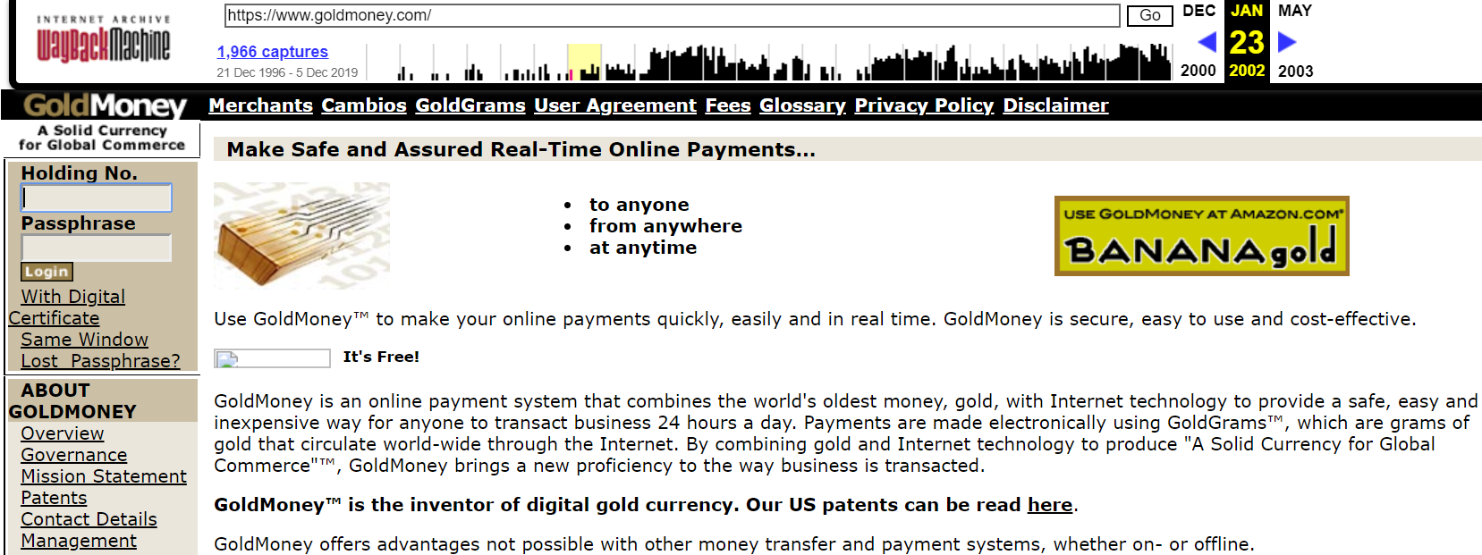 A New Era of Digital Gold Payment Systems?