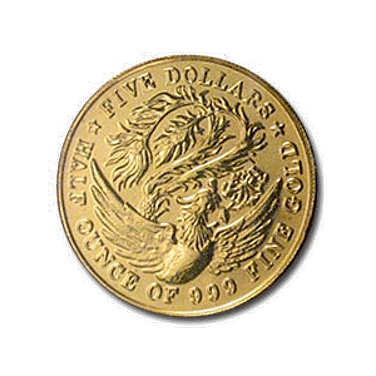 Singapore Phoenix Gold Coin 1984 - 1/2 oz