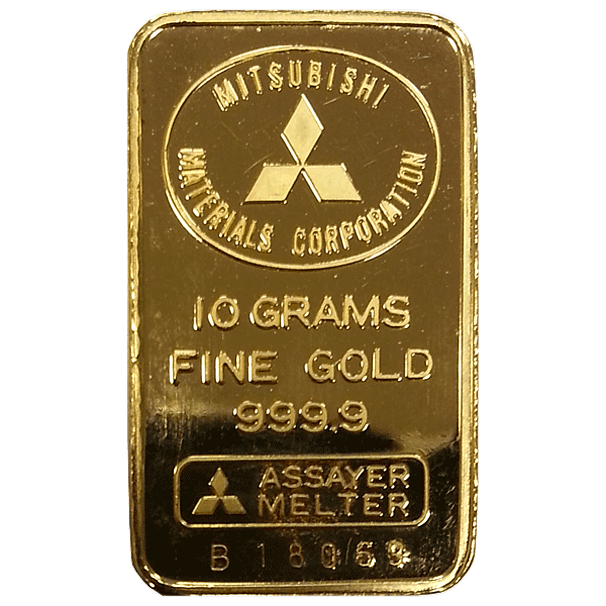Buy 10 Gram Mitsubishi Gold Bullion Bar