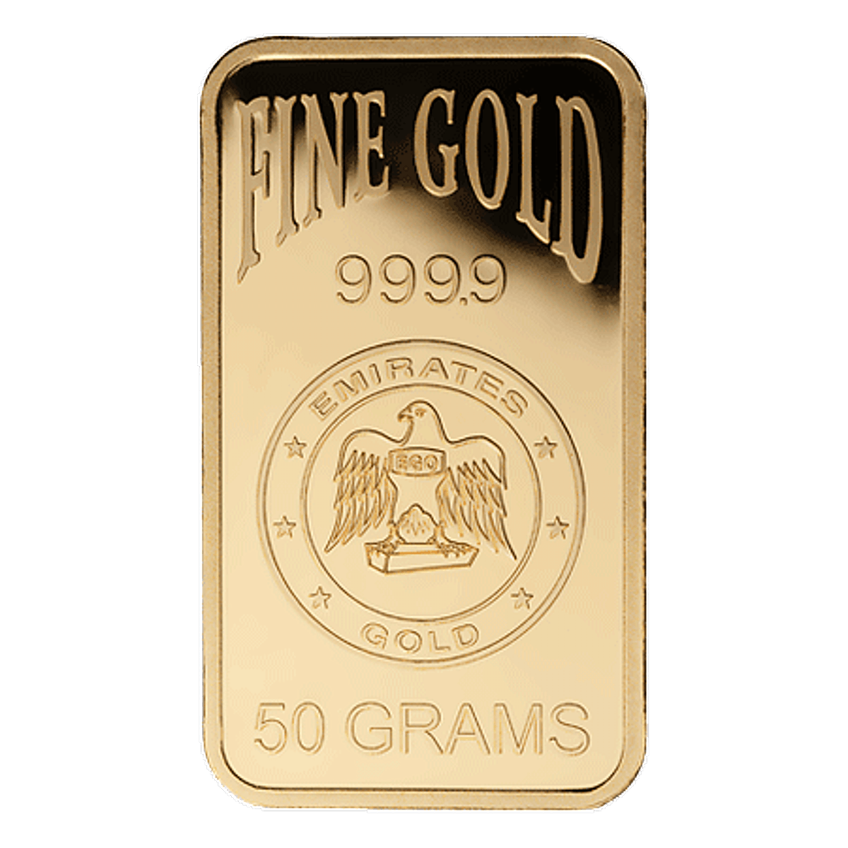 Buy 50 Gram Emirates Gold Bullion Bar