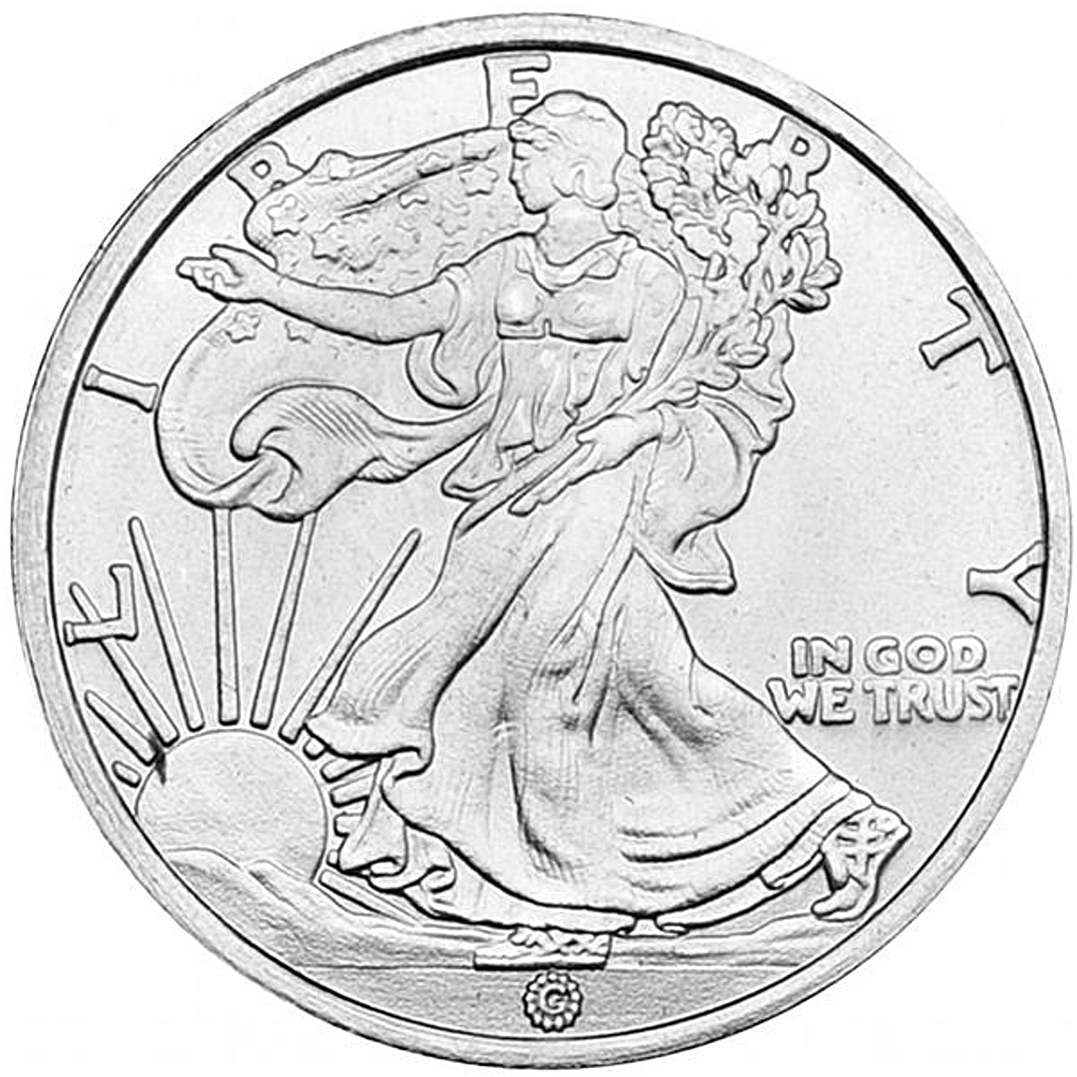 Generic Silver Rounds - Various Designs - 1/2 oz