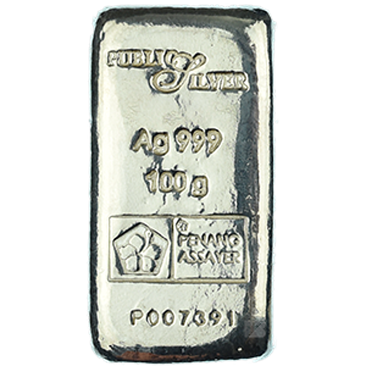 Public Silver Cast Bar - 100 gram