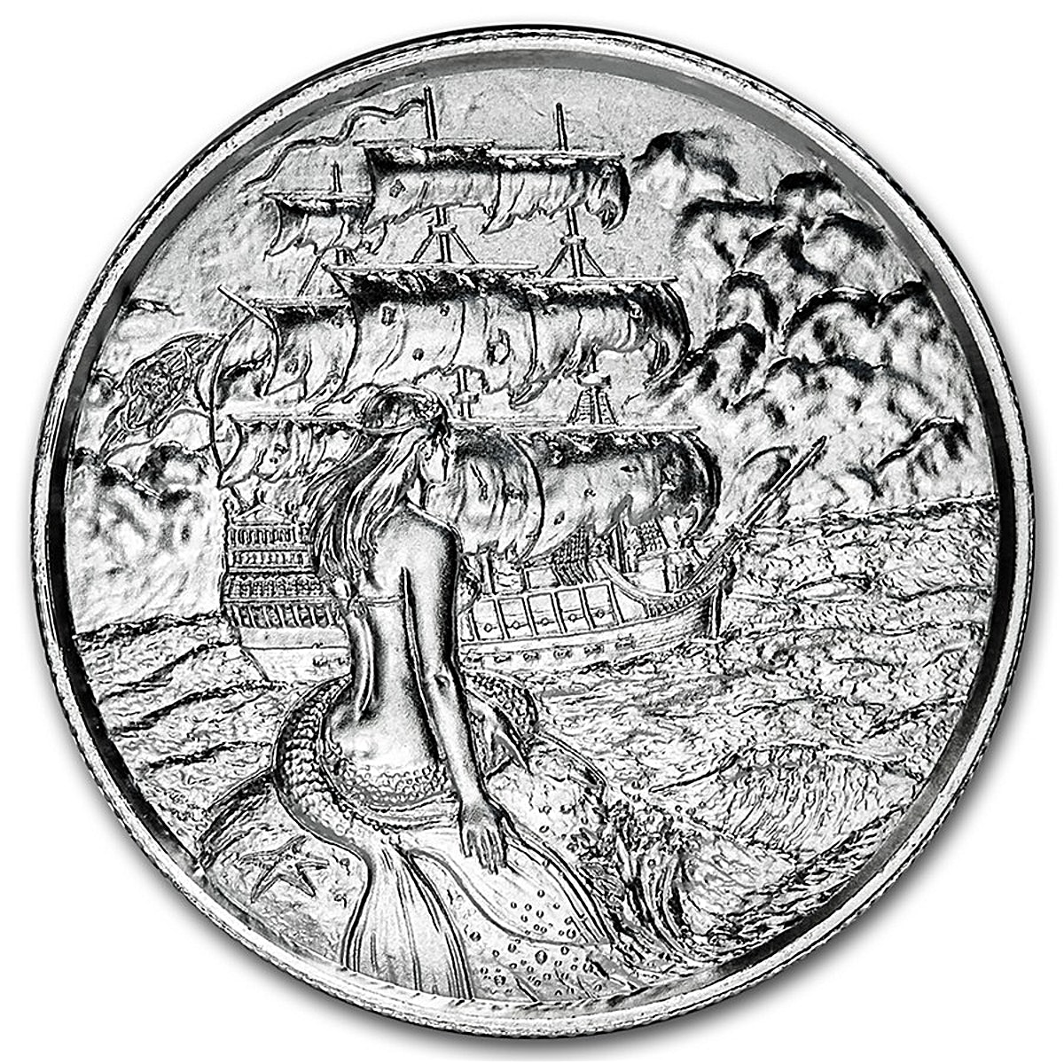 The Siren Silver Round - 2 oz