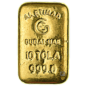 AL-Etihad Gold Cast Bar - 10 tola