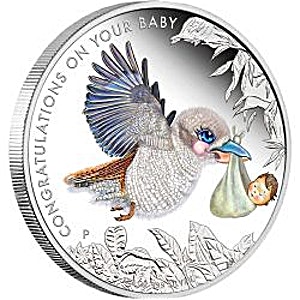Australia 2015 Silver Newborn Baby Coin - 1/2 oz