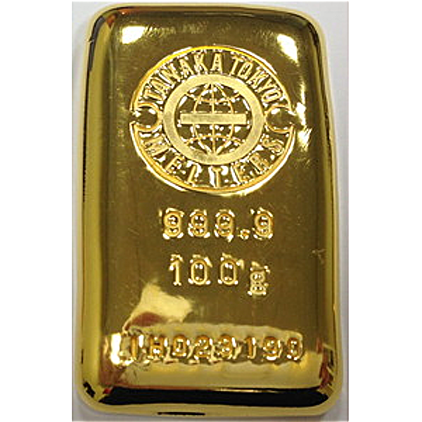 Tanaka Tokyo Gold Bar - 100 g - BullionStar Singapore
