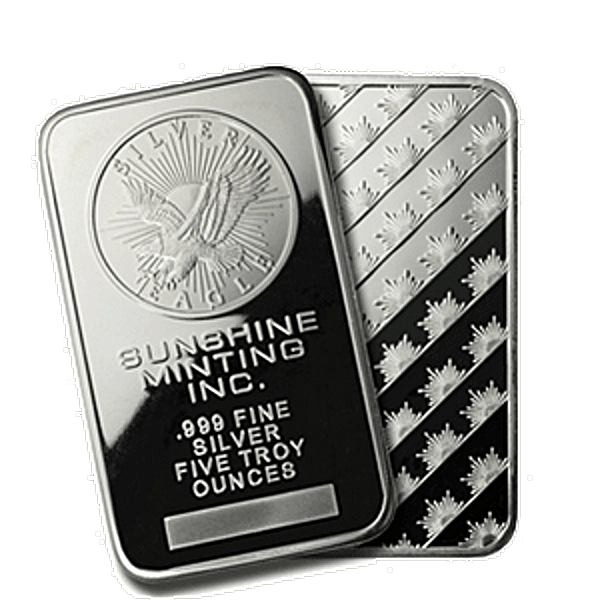 Sunshine Minting Inc Silver Bar - 5 oz - BullionStar
