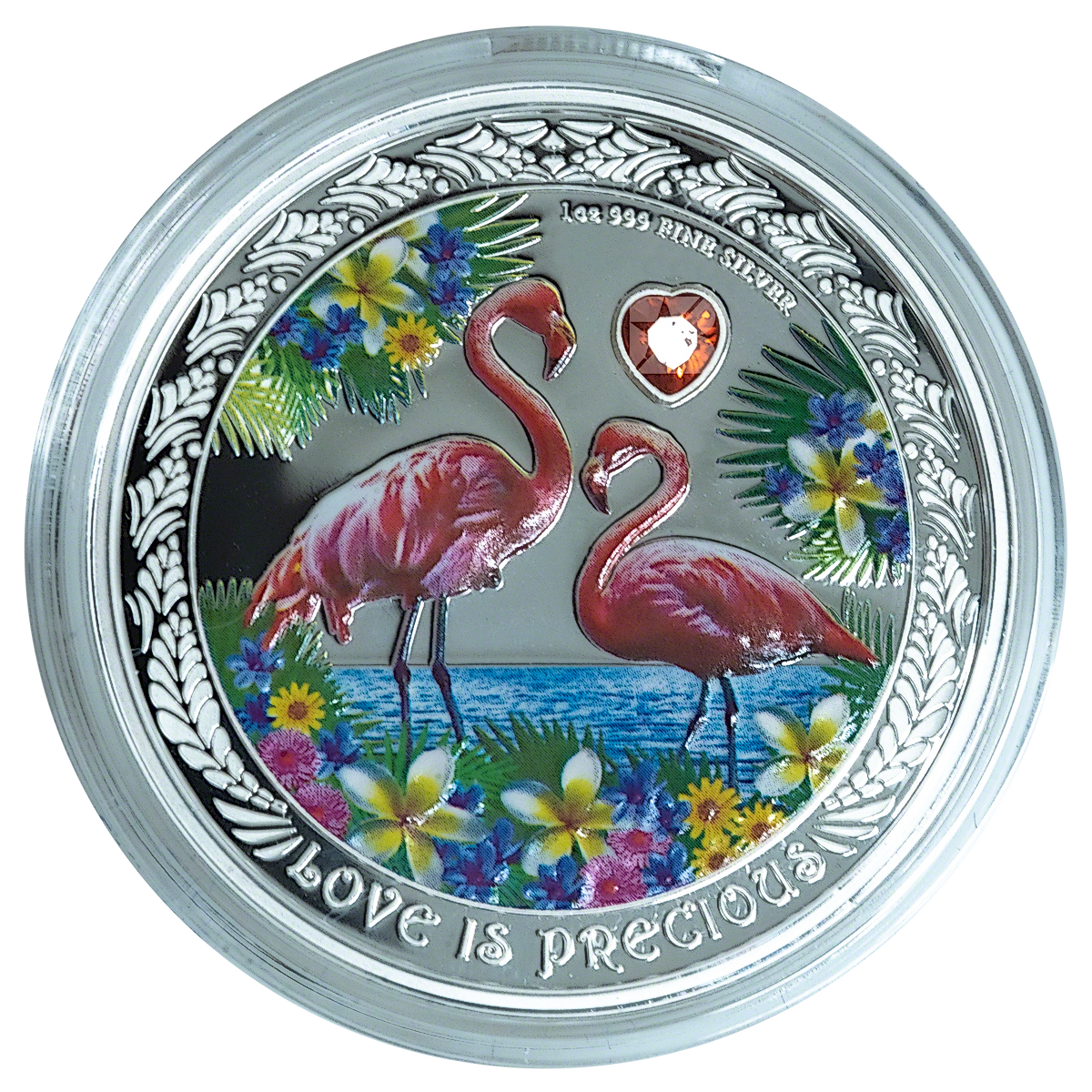 Niue Silver Love is Precious - Flamingos 2021 - 1oz