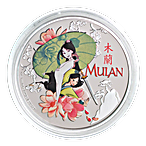 Niue Silver Disney Princess 2021 - Mulan - 1 oz