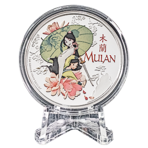 2 pcs of 1 oz 2021 Niue Silver Disney Princess "Mulan" Coins - Total 2 ...