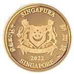 Buy 2022 1/4 oz Singapore Mint Lunar Series "Year of the Tiger" Gold ...