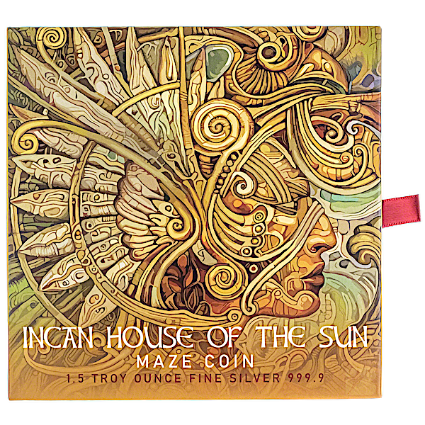 Solomon Island Silver Incan House of the Sun Maze - 1.5 oz