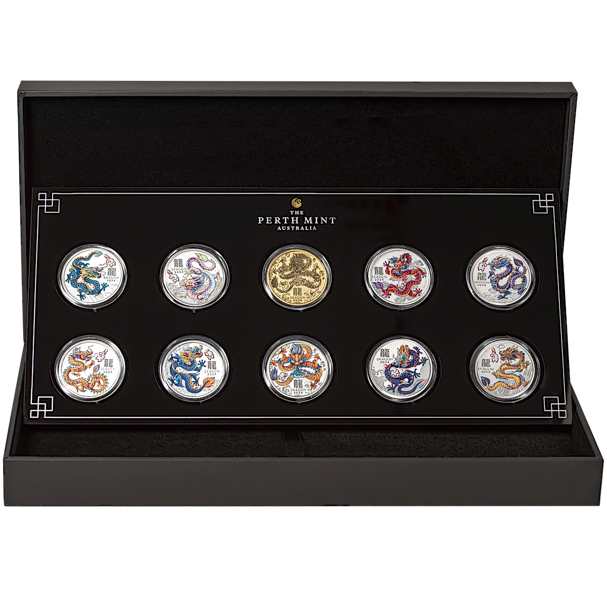 Buy Lunar Dragon 10 coin set from the Perth Mint at BullionStar
