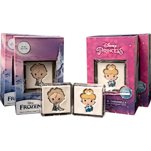 2 sets of Chibi Disney Princess Series Coins - 2 x Elsa 1 oz & 2 x ...