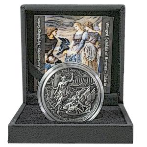 2oz Cook Islands Silver Mythology Series "Winged Sandals of Hermes ...
