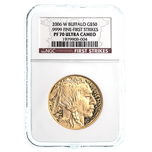 American Gold Buffalo 2006 - First Strike - Graded PF 70 by NGC - 1 oz