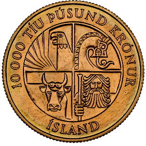 Buy 1974 13.95 Gram Gold Icelandic Gold 1100th Anniversary of the first ...
