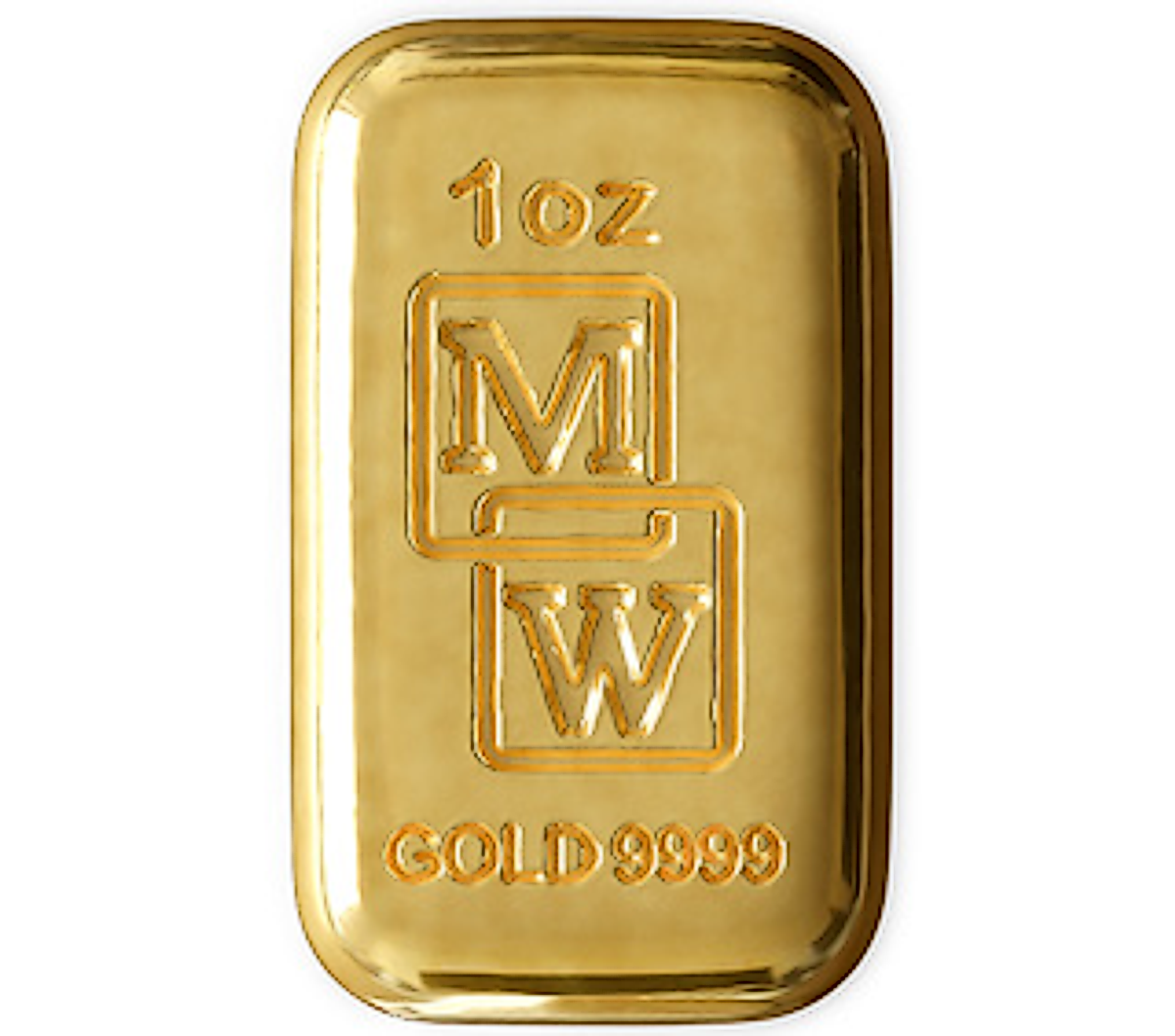 Buy 1 oz Morris and Watson Cast Gold Bullion Bar