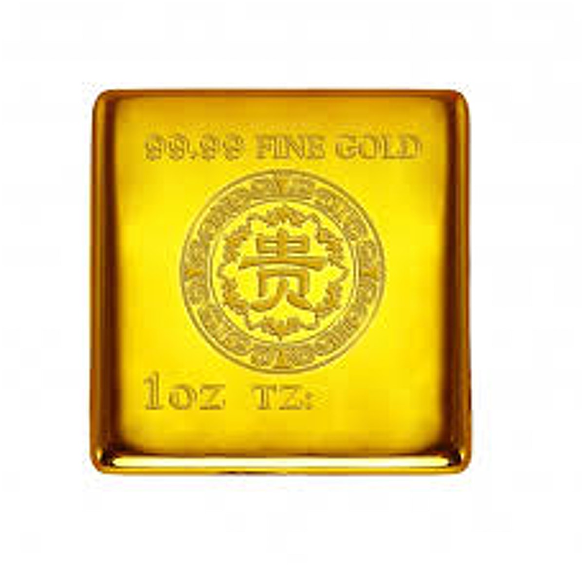 Tianze Gold Cast Bar - 1 oz - BullionStar Singapore