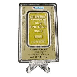 50 gram Gold HDFC Bank Bar (Pre-Owned in Good Condition)