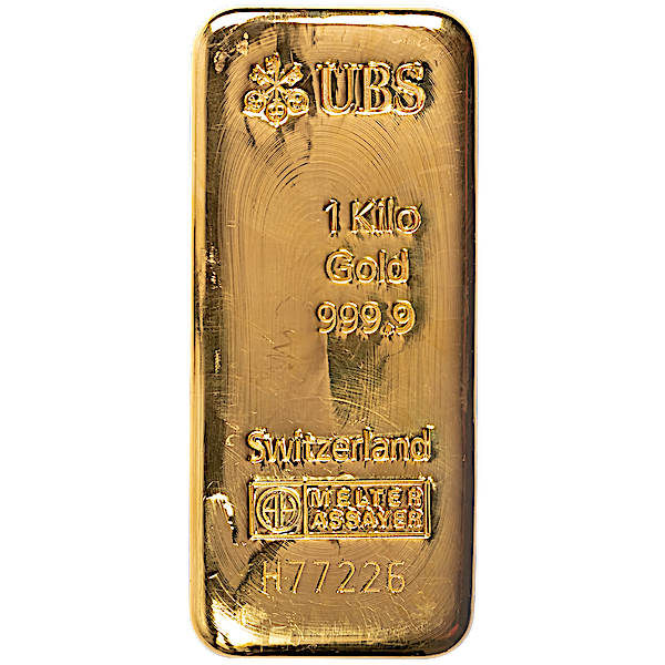Buy 1 Kilogram UBS Cast Gold Bullion Bar