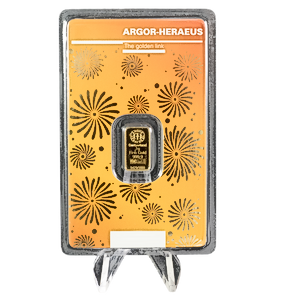 2021 1 gram Argor-Heraeus Gold Lunar Series "Year of the Ox" Bar