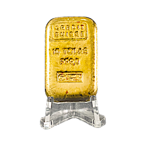 10 tola Credit Suisse Gold Cast Bar (Pre-Owned in Good Condition)