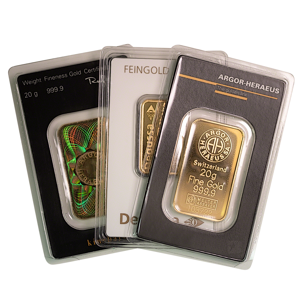 Buy 20 Gram Pre-Owned Gold Bullion Bars - Various Brands