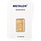 Buy 10 Gram Metalor Swiss Gold Bullion Bar
