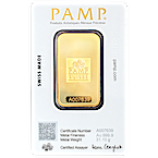 Buy 1 oz PAMP Swiss Gold Bullion Bar - Various Designs