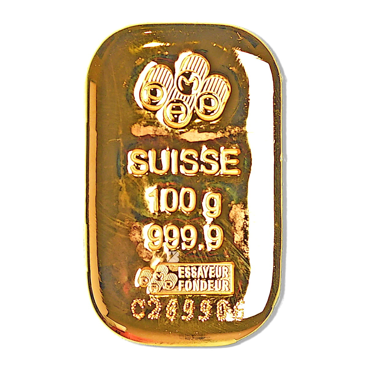 Buy 100 Gram PAMP Cast Gold Bullion Bar
