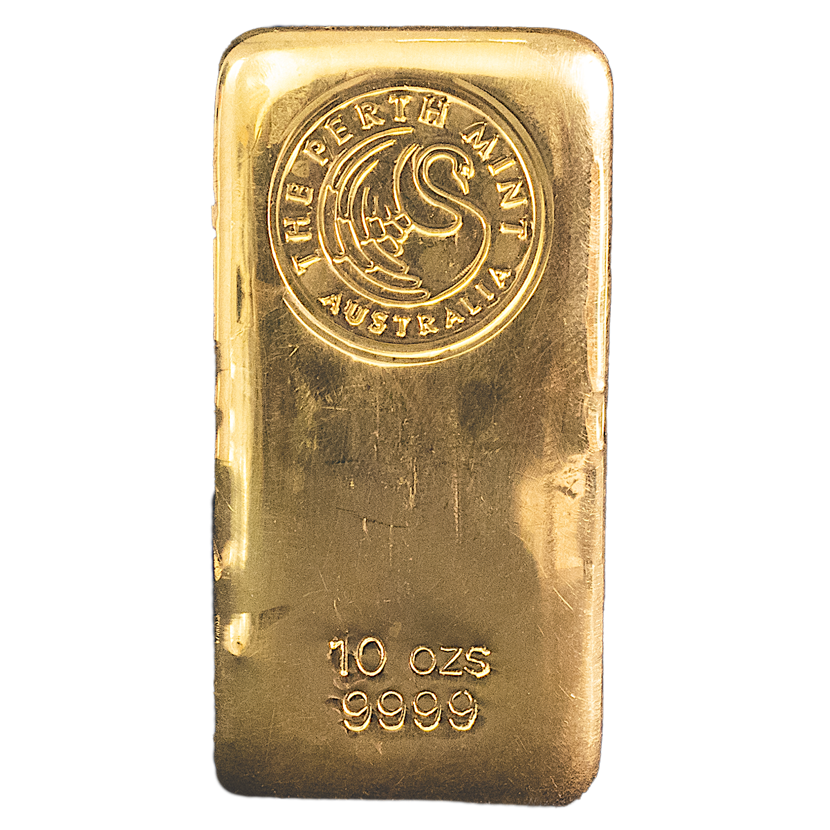 10 oz Perth Mint Gold Cast Bar