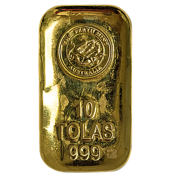 Buy 10 Tola Perth Mint Gold Bullion Bar (Pre-Owned)