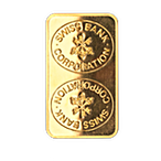 Swiss Bank Corporation Gold Bar - Circulated in good condition - 100 g