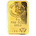 Swiss Bank Corporation Gold Bar - Circulated in good condition - 5 g