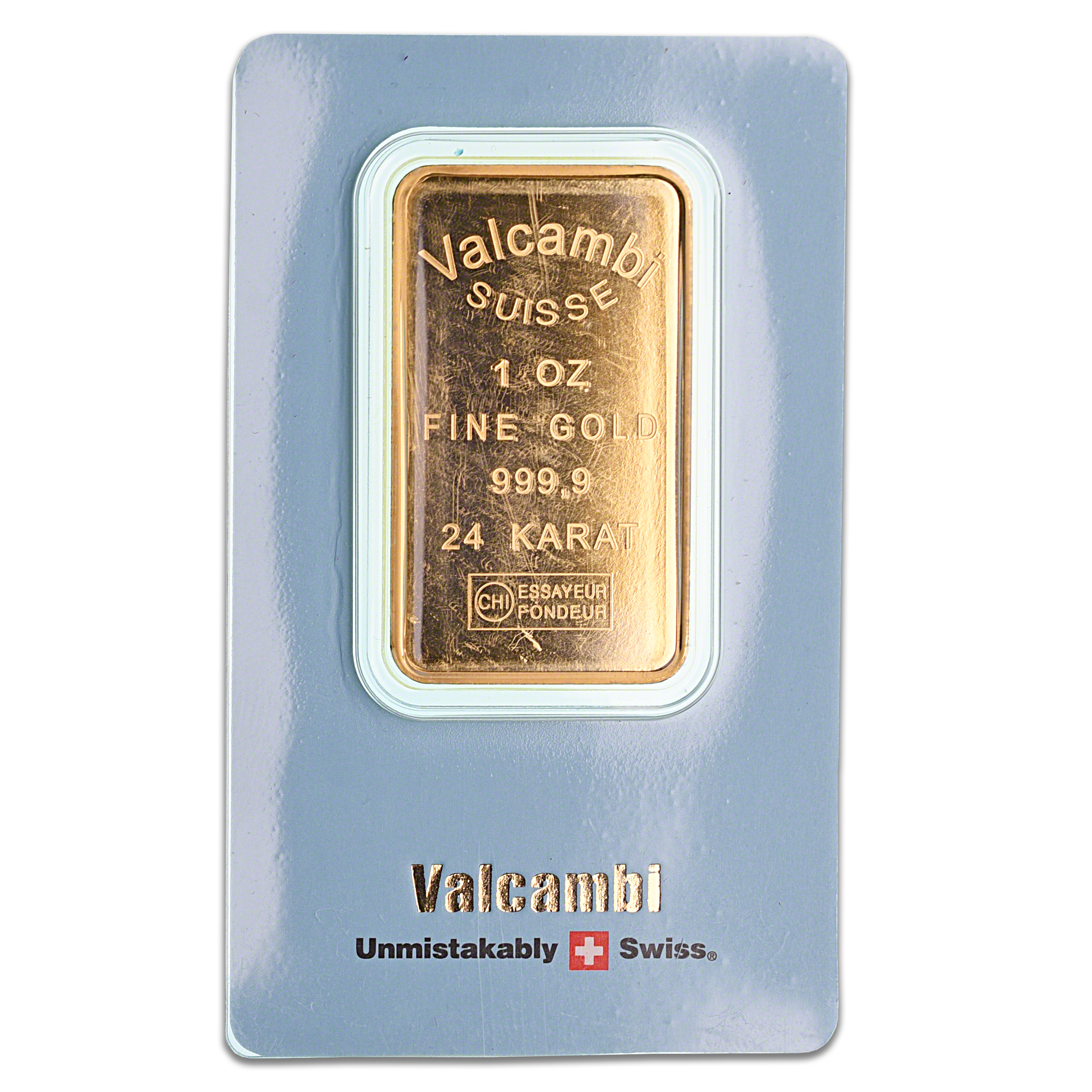 Valcambi Gold Bar - 1 oz | From famous Swiss gold refinery