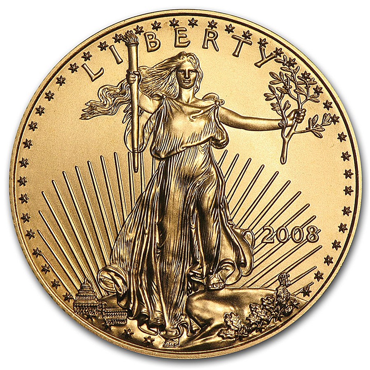 American Gold Eagle 2008 - 1/2 oz - BullionStar Singapore