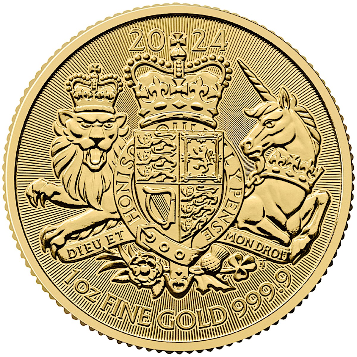 Buy 2024 1 oz United Kingdom Royal Arms Gold Bullion Coin
