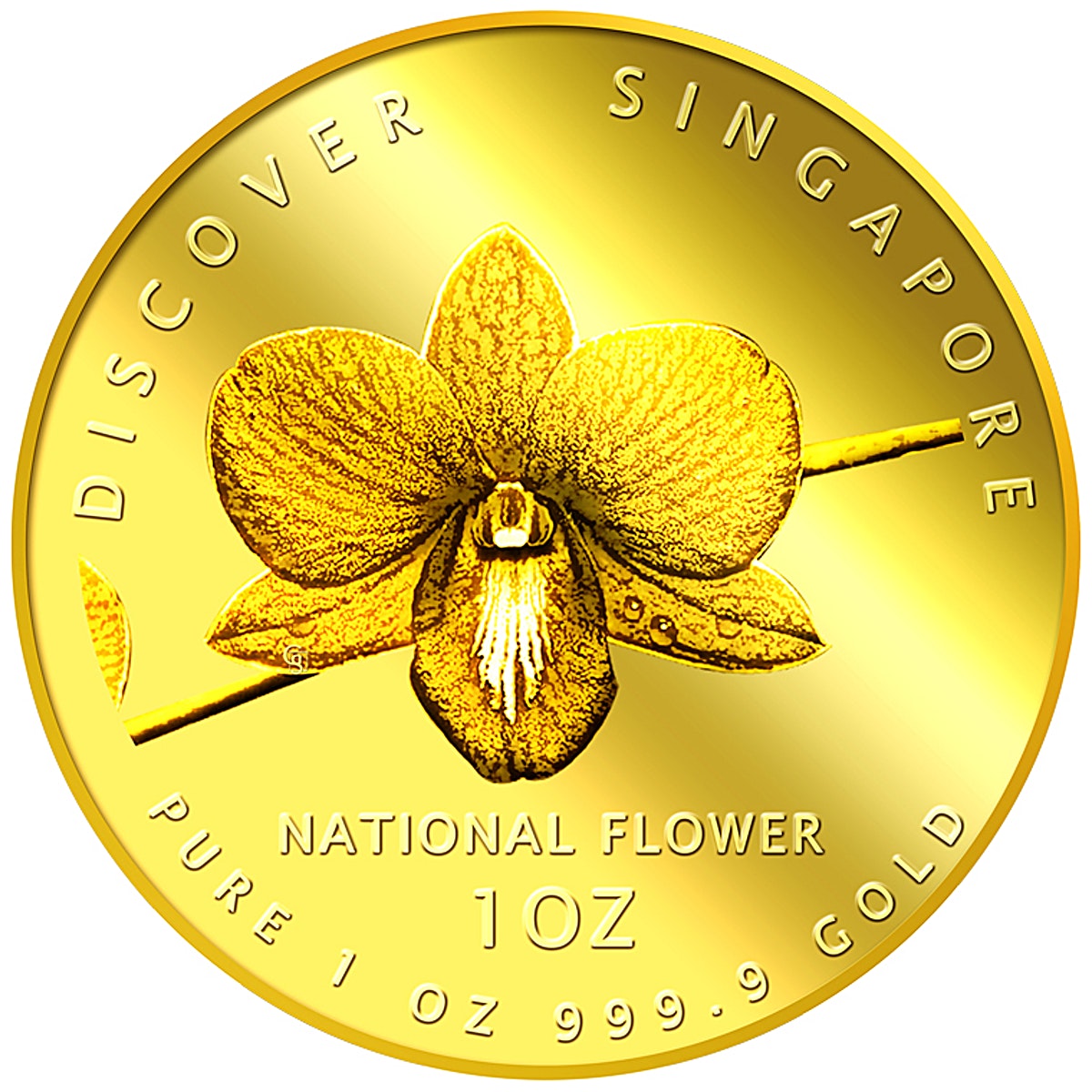 Singapore Gold National Flower 2013 - Vanda Miss Joaquim - Circulated ...