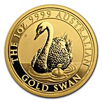 Australian Gold Swan 2018 - Circulated in Good Condition - 1 oz