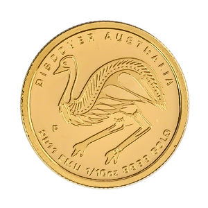 Australian Gold Emu 2011 - Circulated in Good Condition - 1/10 oz