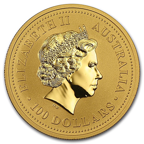 Australian Gold Lunar Series 2000 - Year of the Dragon - 1 oz