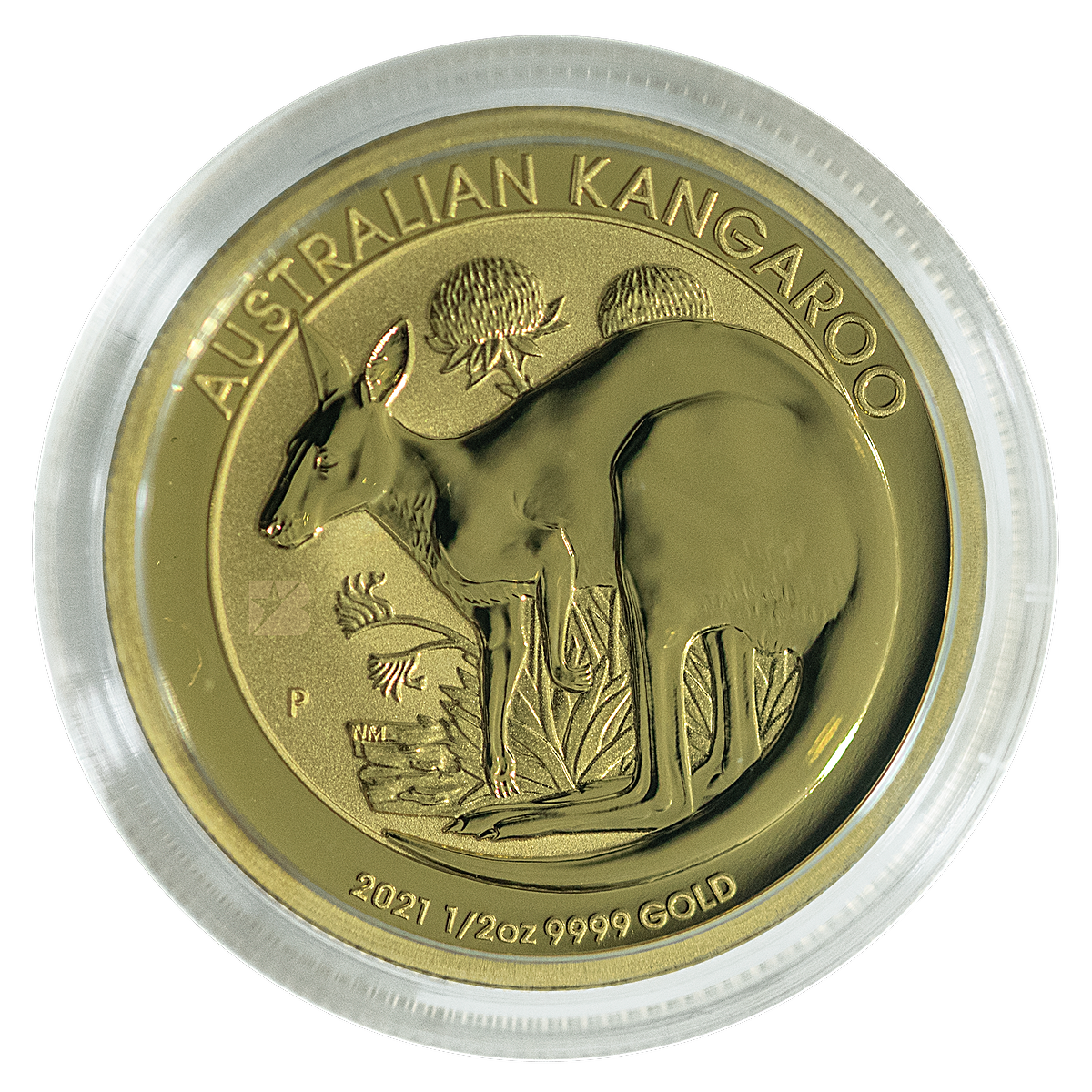 Australian Gold Kangaroo Nugget 2021 - 1/2 oz - BullionStar