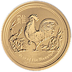 Buy 2017 1/4 oz Australian Lunar Rooster Gold Coin