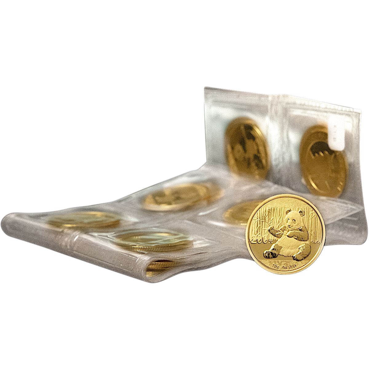 20 pcs of 2017 15 gram Gold Panda Bullion Coin - Total 300 gram