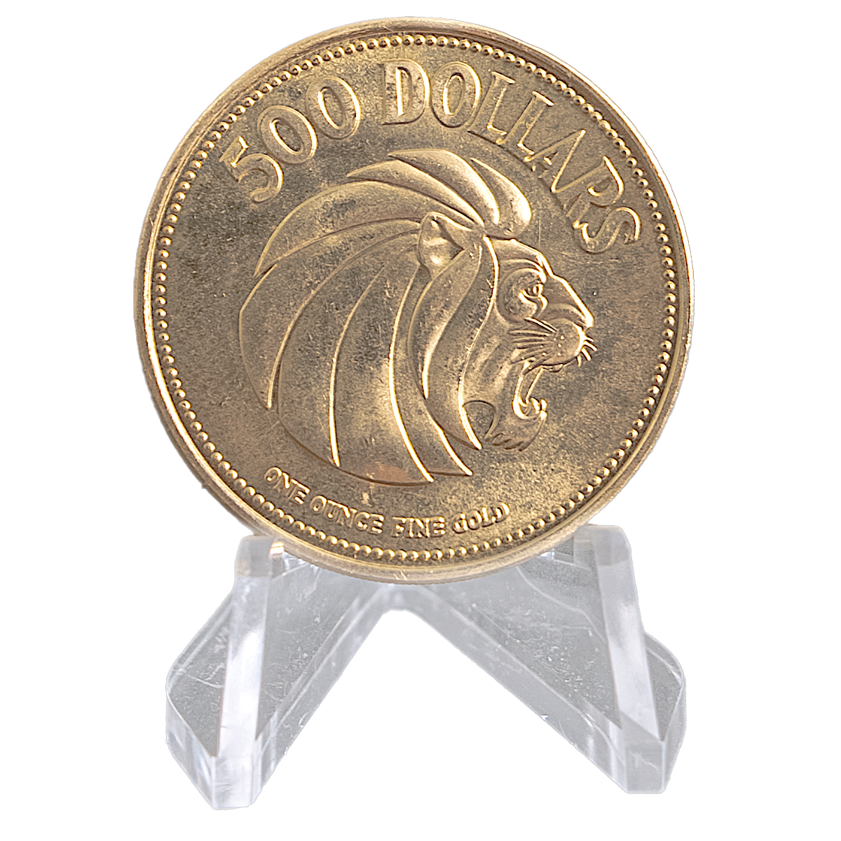 1975 1 oz Singapore Mint Gold 10th Anniversary Coin (Pre-Owned in Good ...