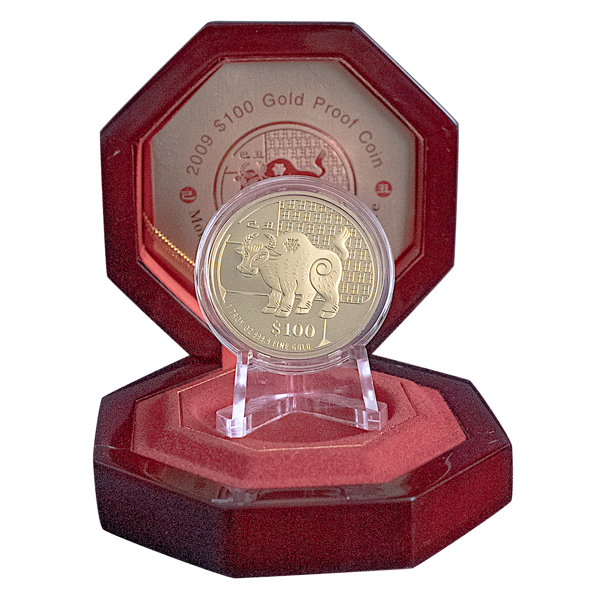 2009 1 oz Singapore Mint Gold "Year of the Ox" Proof Coin (Pre-Owned in ...