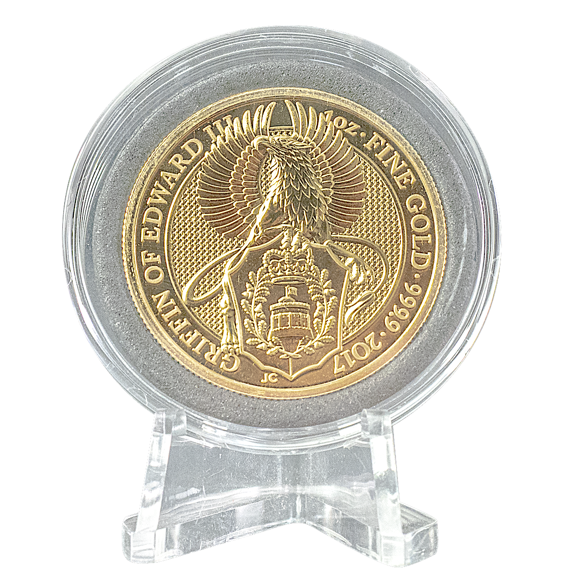 2017 1 oz United Kingdom Gold Queen's Beast "Griffin" Coin