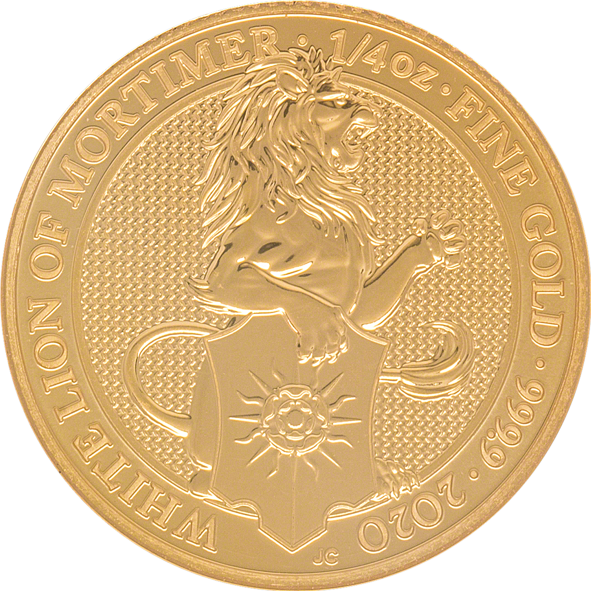 Royal Mint gold coin 1/4 oz Queen's Beast | 2020 White Lion