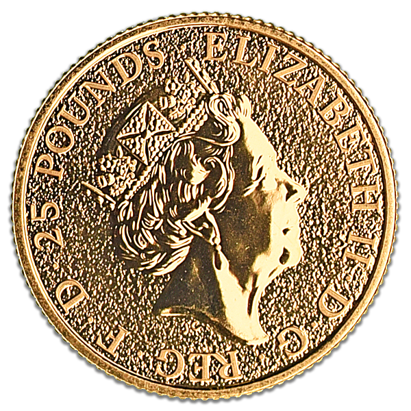 United Kingdom Gold Queen's Beast 2016 - Lion - 1/4 oz